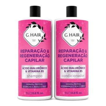 Kit Ghair Reparação Regeneração Capilar Shamp + Condi 1l | Shopee Brasil