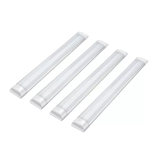 Kit 4 Luminaria linear led slim 36/40w 120cm 6500k Branco/ 3000k Amarelo/ 4000k Neutro Tubular ...