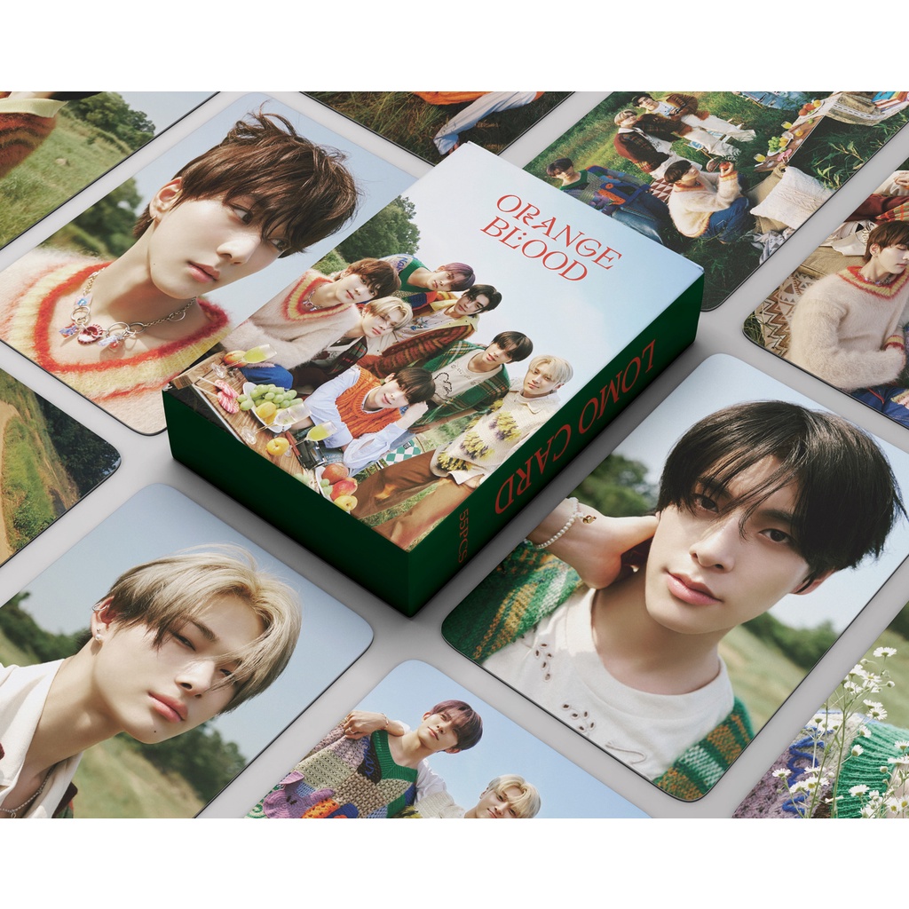 55pcs EN-HYPEN Lomo Cards New Album Orange Blood Photocards HEESEUNG ...