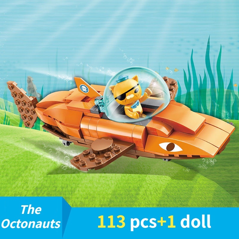 2024 New Octonauts Octopus fort Compatível com LEGO Doll Toy Building ...