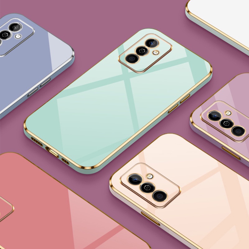 Capa De Celular 6D Luxo Anti-Impacto De Silicone Para Samsung Galaxy M35 A14 A24 A25 A15 A34 A54 ...