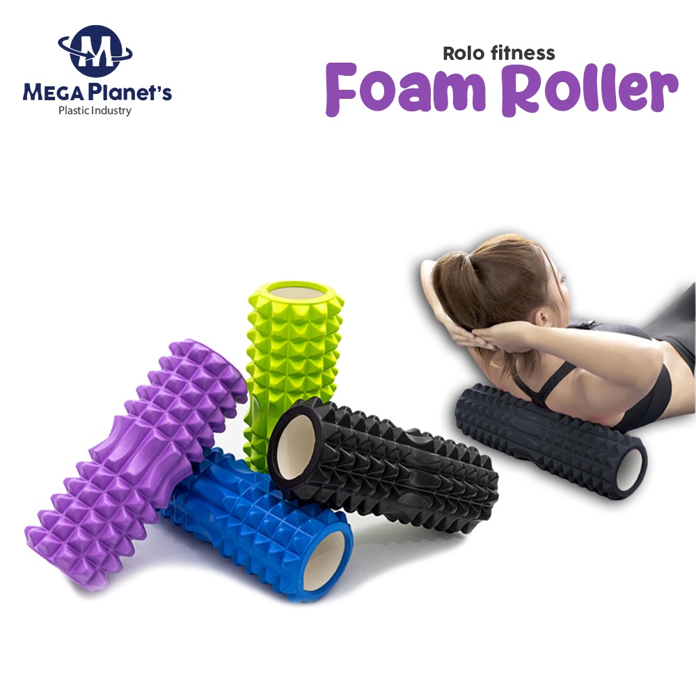 ROLO MASSAGEM FOAM ROLLER LIBERAÇÃO MIOFACIL SOLTURA YOGA - Escorrega o ...
