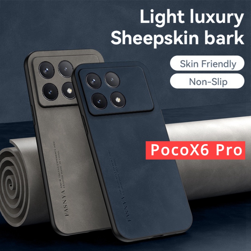 Para Xiaomi Poco X6 Pro X6Pro X6Pro X 6 5G 2024 Capa De Couro De Luxo PocoX6 PocoX6Pro Silicone ...