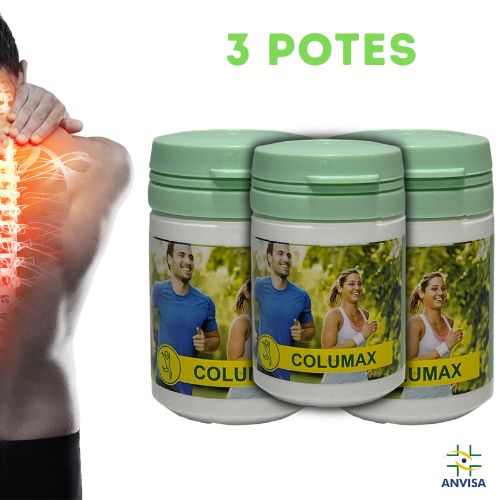 3 Frascos Columax Original 100mg 15 Cápsulas Cada Frasco - Natural ...