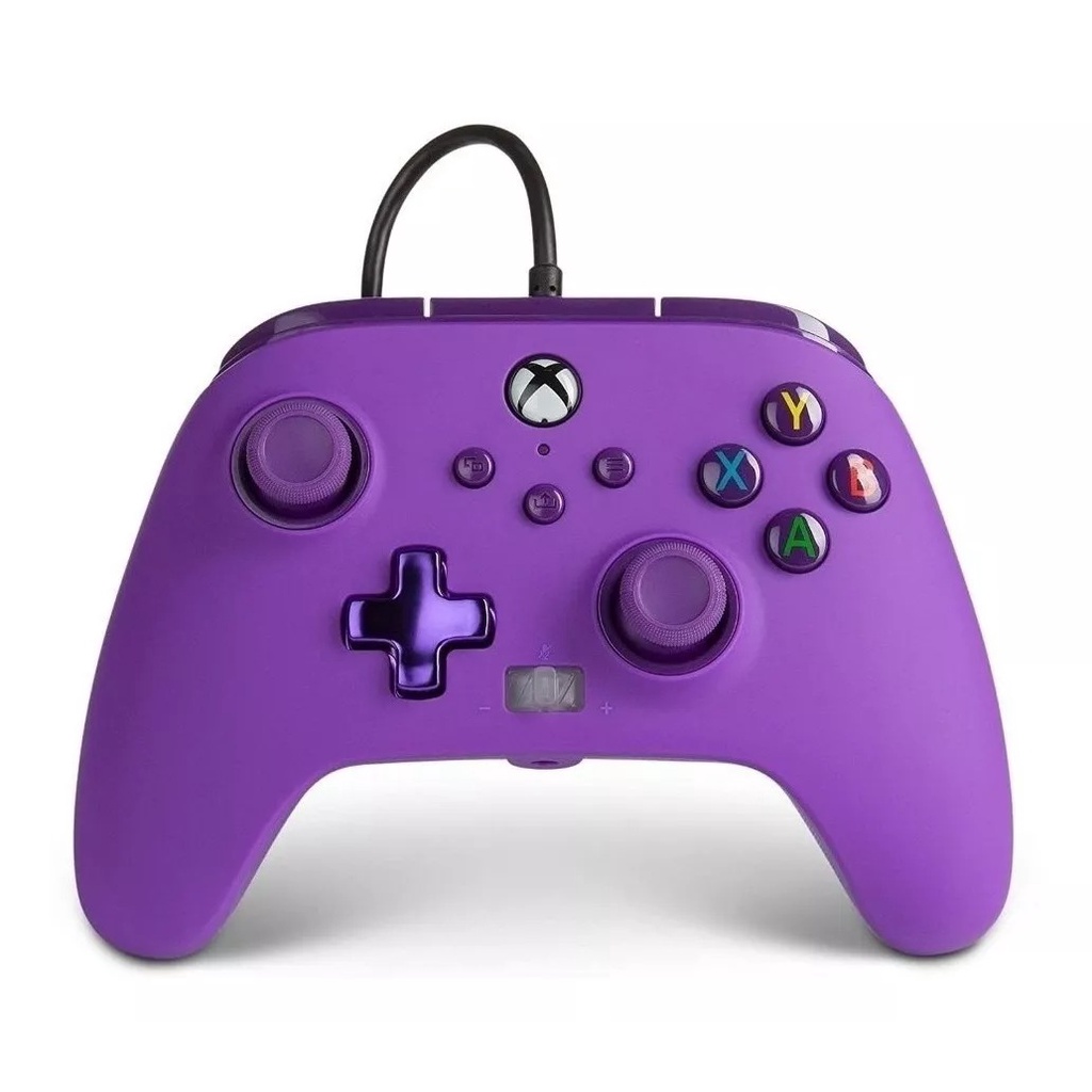 Controle joystick PowerA Enhanced Wired Controller Xbox Roxo | Shopee ...