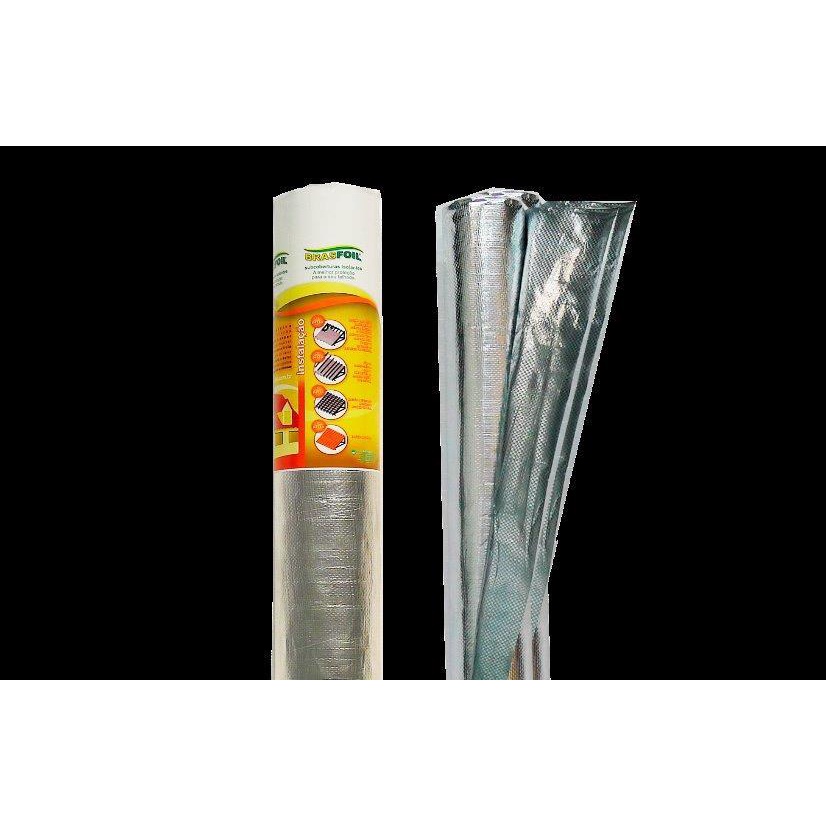 Tecido Isolante Térmico 2 Fases 50m² Brasfoil | Shopee Brasil