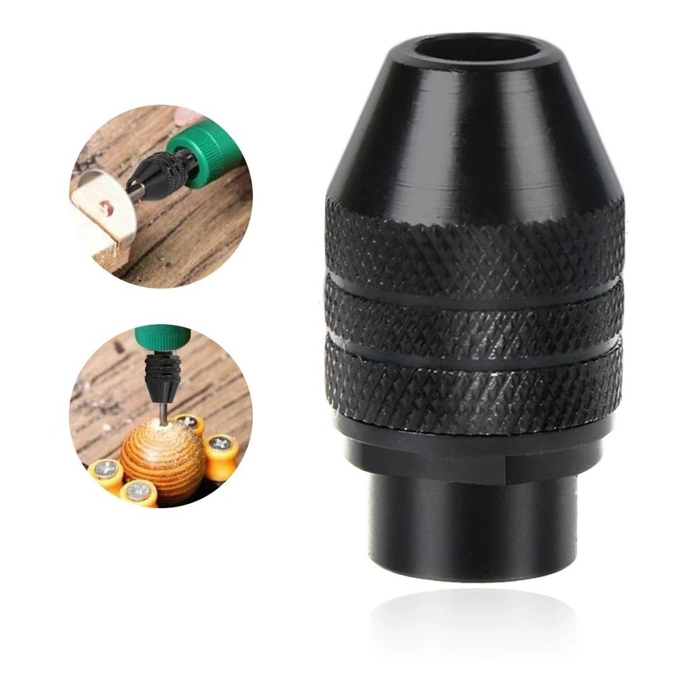 Mini Mandril para microretifica parafusadeira e furadeira 1/4 6mm ...