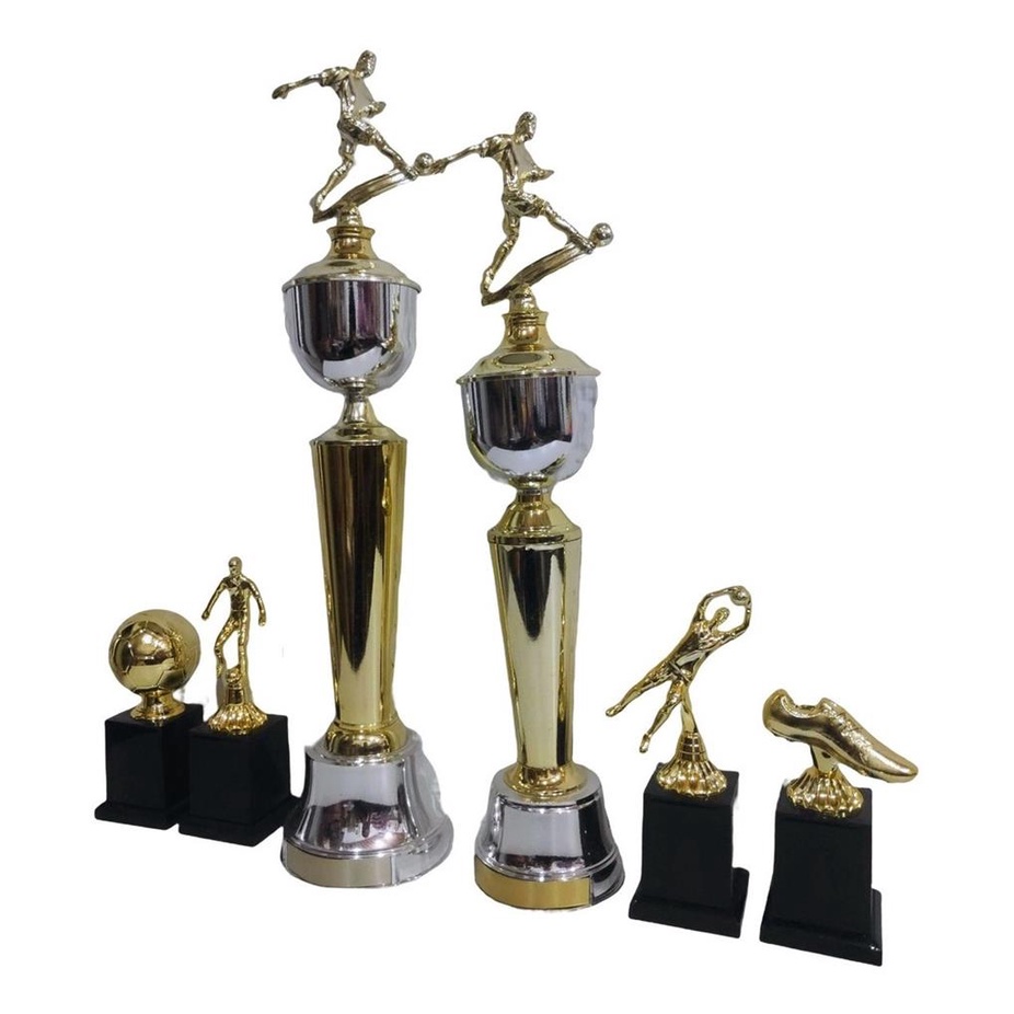 Trofeu Piramide Campeao + Segundo + 4 Premios Individuais | Shopee Brasil