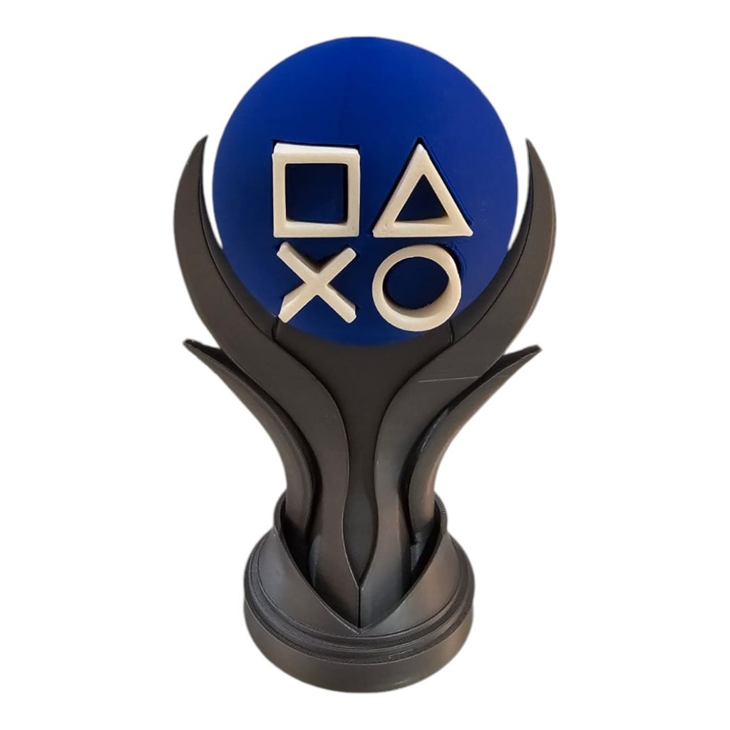 Troféu Decoração de Platina de Psn Playstation Gamer - 12cm | Shopee Brasil