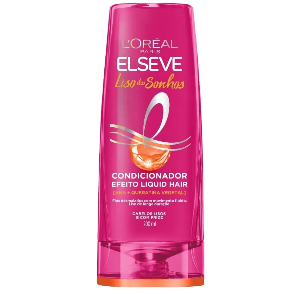 CONDICIONADOR ELSEVE SUPER ALINHADOR LISO DOS SONHOS LORÉAL 200ML ...