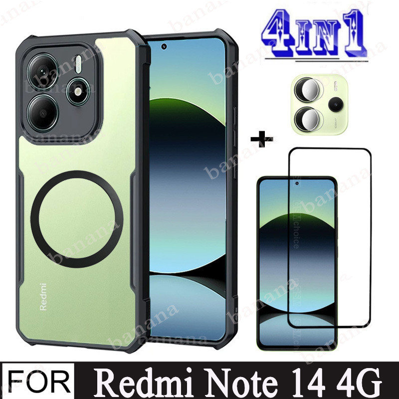 Redmi Note 14 4G 5G Capa De Telefone À Prova De Choque Para 14C 4 Em 1 ...