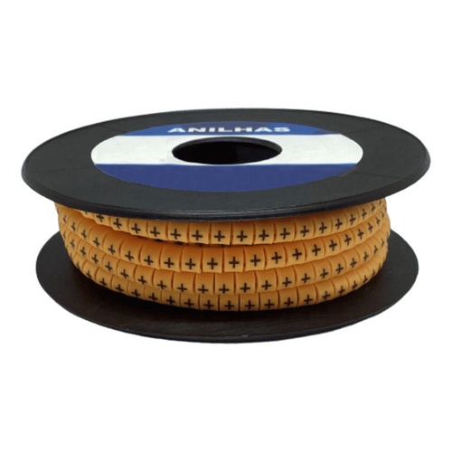 1000un. Marcador Identificador de Cabos Fios Anilha para cabo de 0,75 a ...