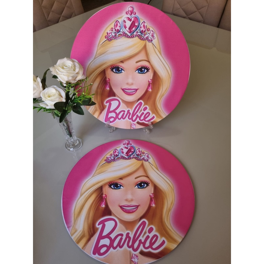 Kit 6 Capas Sousplat BARBIE 35cmX35cm | Shopee Brasil