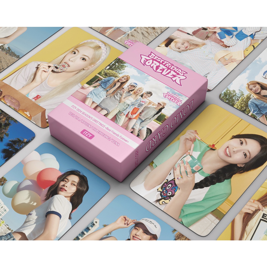 KPOP 55pcs/box ITZY Photocards BEST FRIENDS FOREVER LOMO Card Álbum De Cartões Postais Da ...