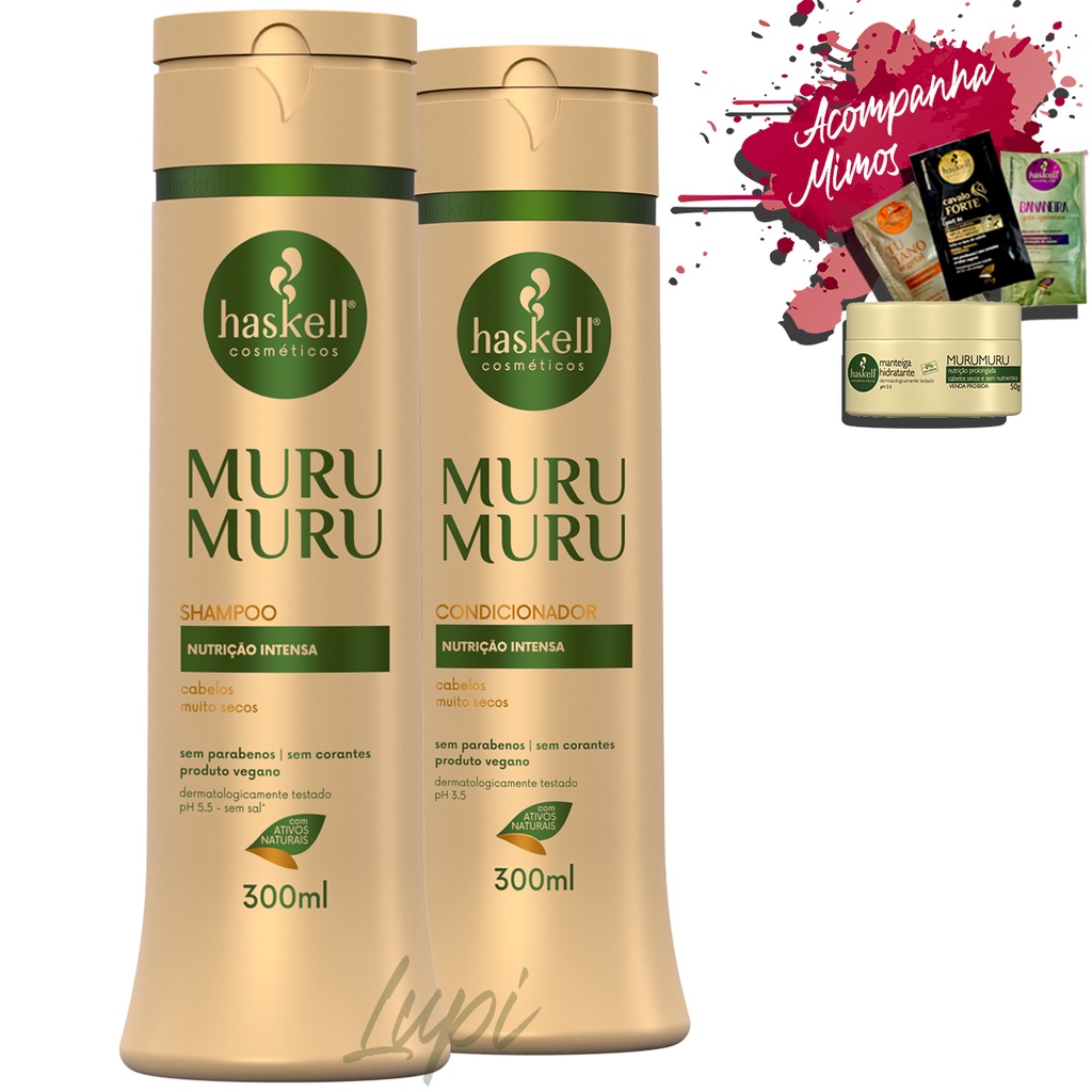 Kit Haskell Murumuru Shampoo Condicionador 300ml | Shopee Brasil