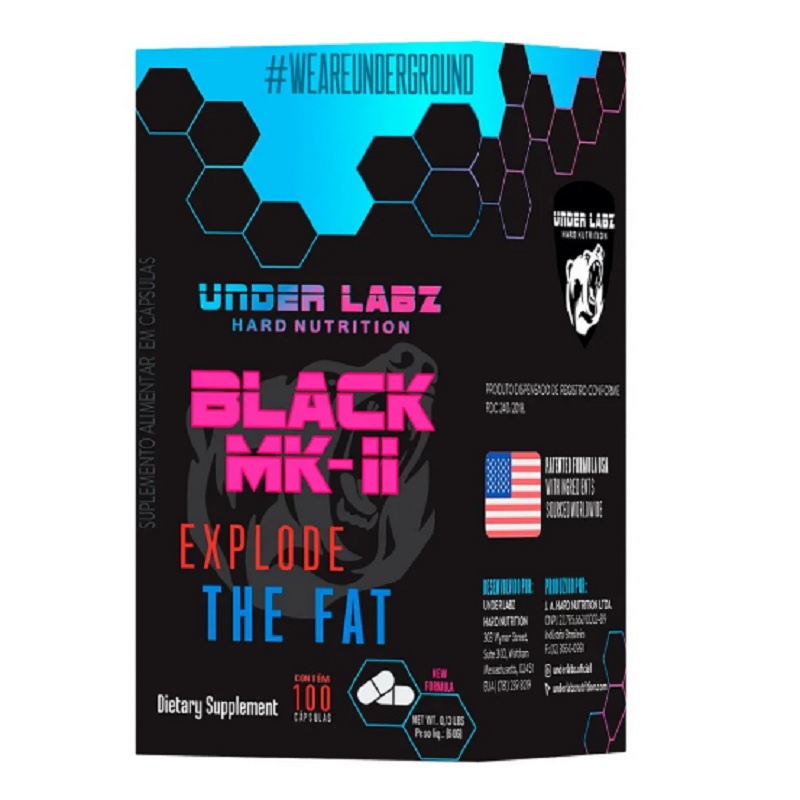 Black MK - II Explode The Fat 100 Cáps - Under Labz | Shopee Brasil