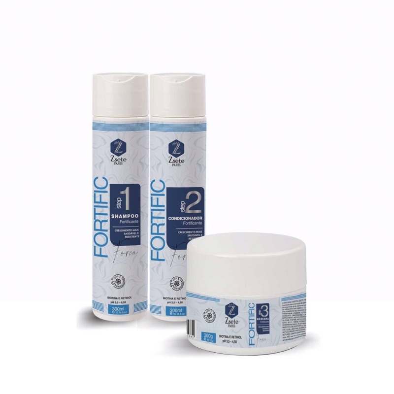 kit Fortific Zsete Paris - Biotina e Retinol | Shopee Brasil