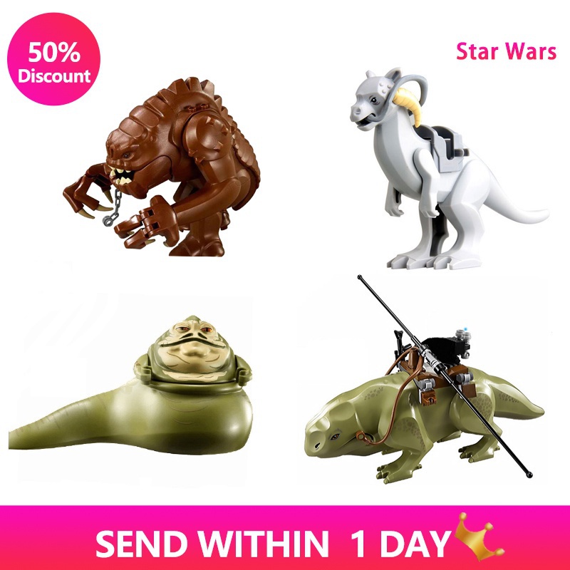 Compatível Lego Minifigure Vintage Star Wars Rancor Tauntaun Dewback ...