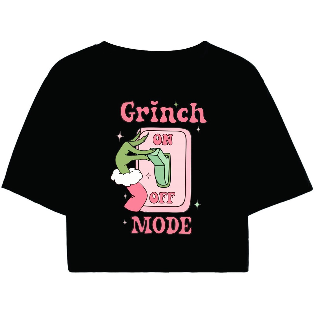 Cropped Feminino Preto Tumblr blogueira grinch mode/ modo grinch ...