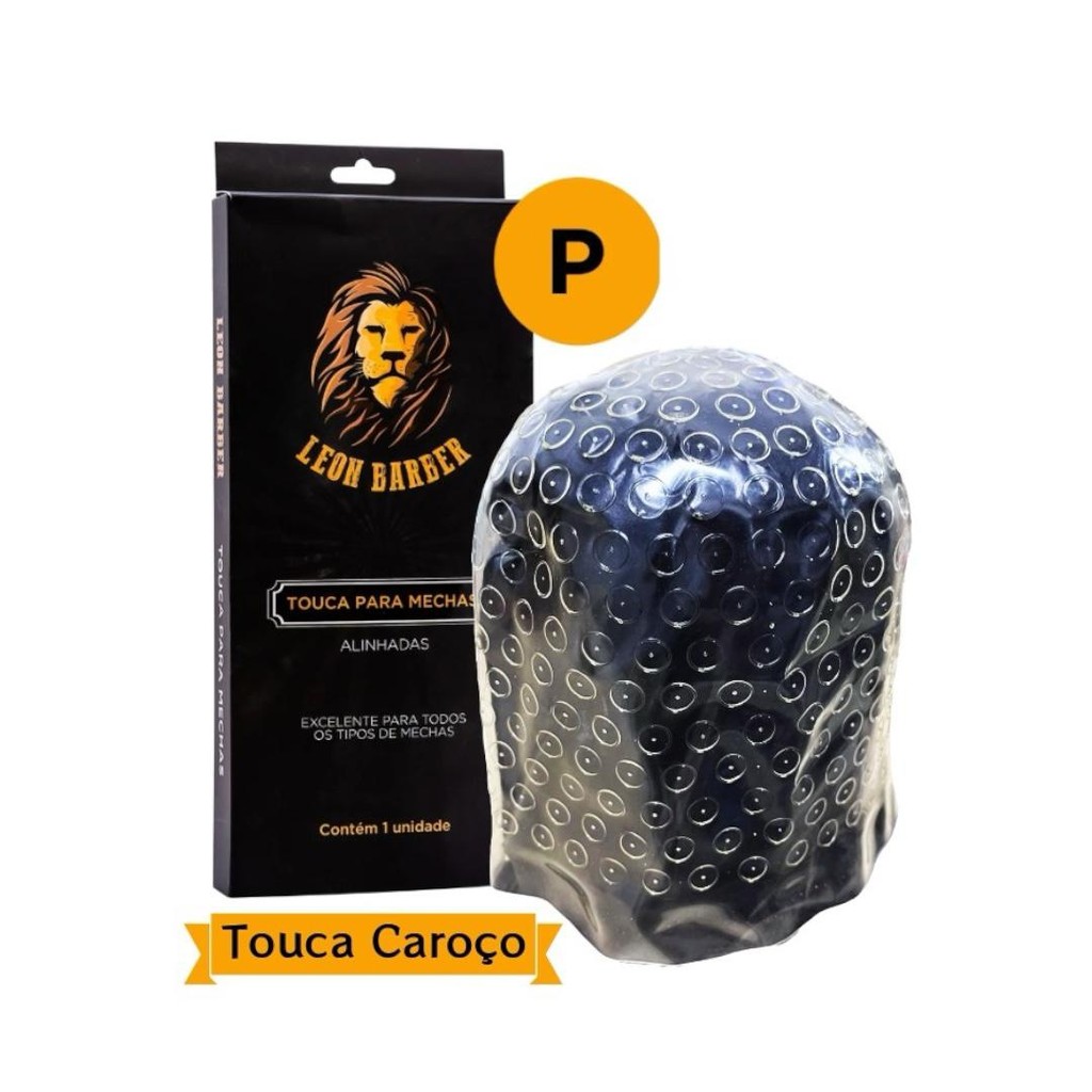 Touca Caroço para Reflexos Siliconada Leon Barber Tamanho P | Shopee Brasil