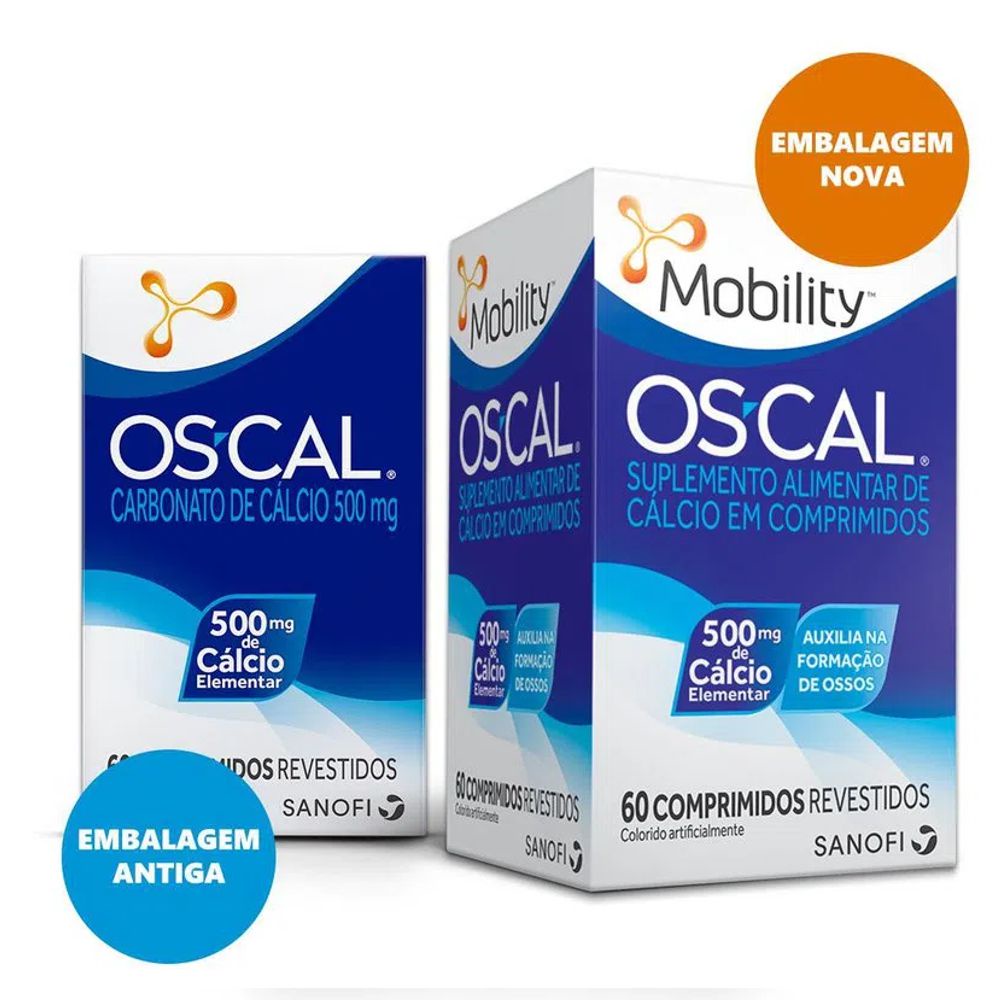 Mobility OS-Cal 500MG 60 Comprimidos | Shopee Brasil