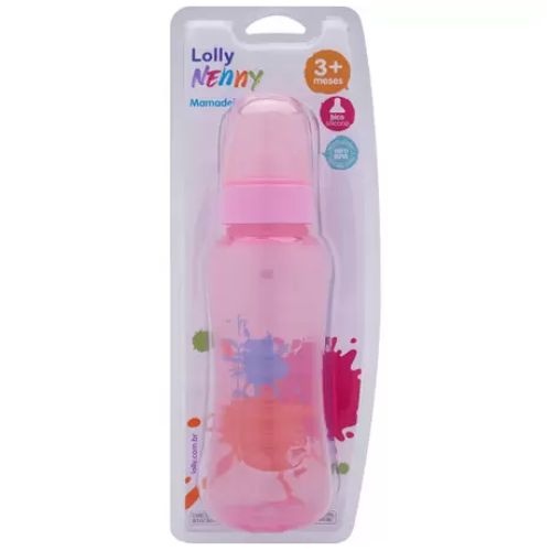 Mamadeira Clean Rosa 250ml - Lolly | Shopee Brasil