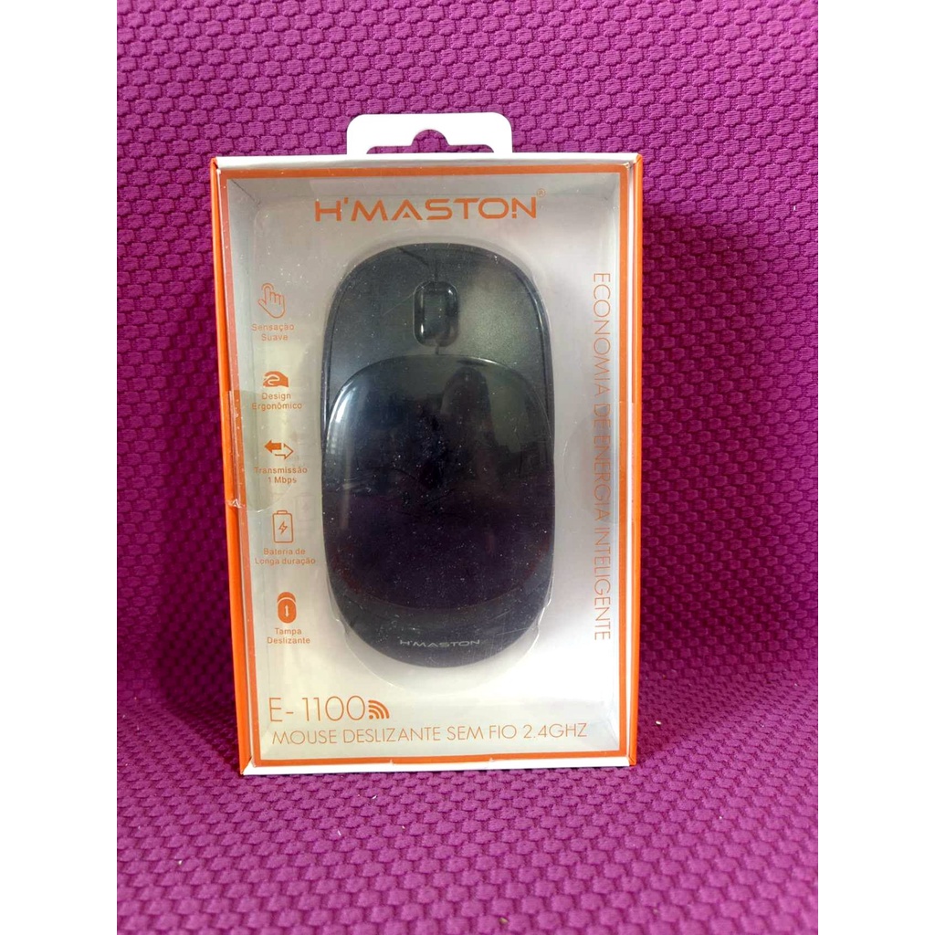 Eletrônicos Mouse sem fio wirelles 2.4g modelo E-1100 Hmaston | Shopee ...