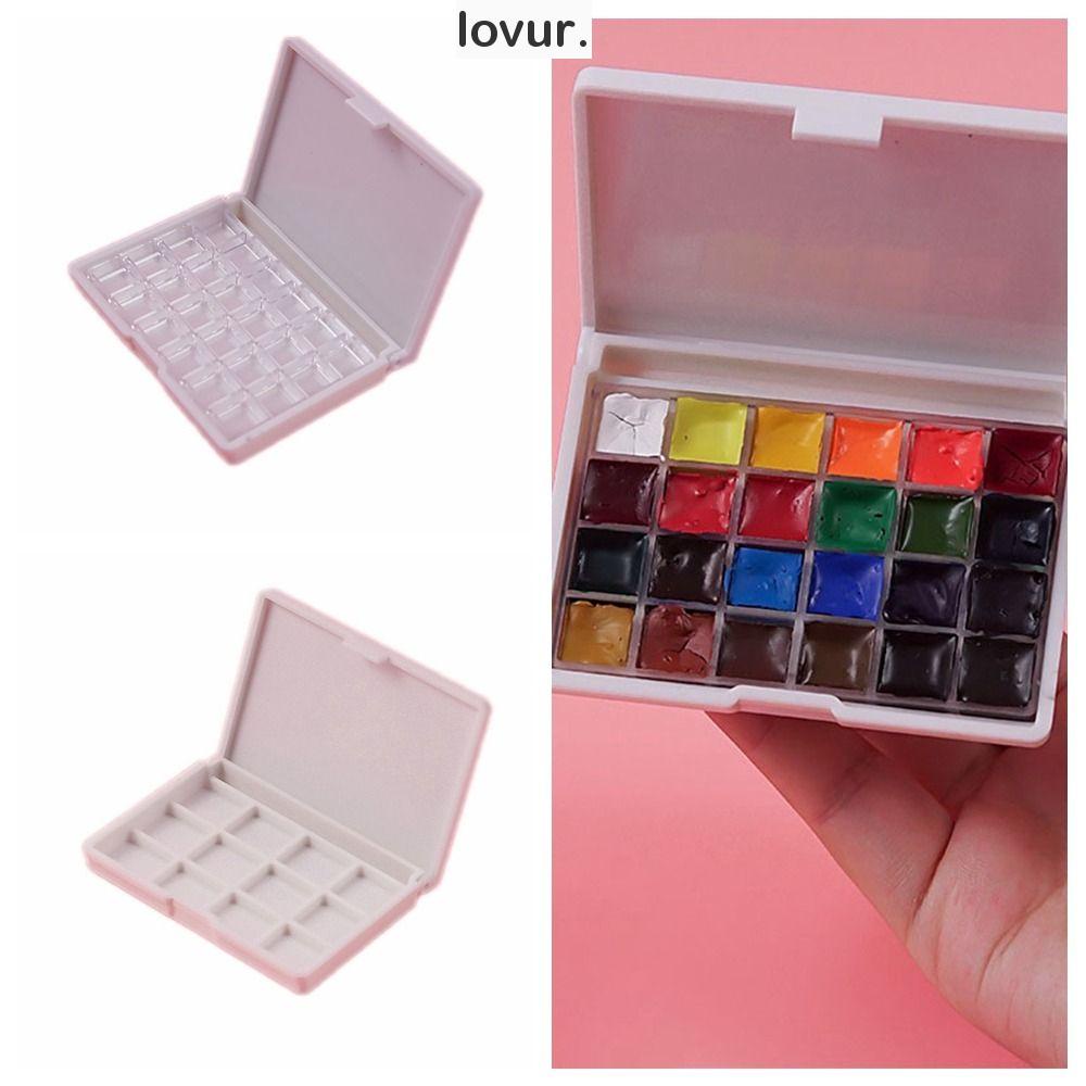 LOVUR Embalagem De Pigmentos De Aquarela , 12/24 Grades Caixa De ...