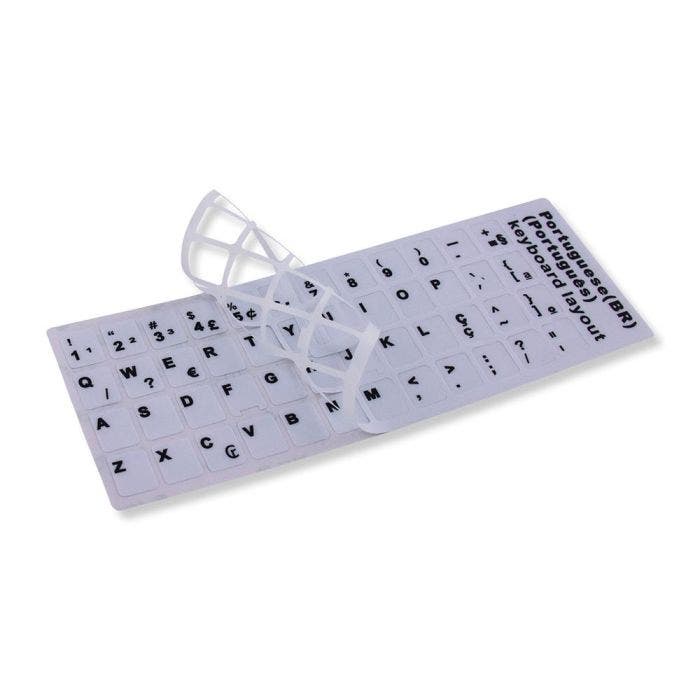 ADESIVO TECLADO KEY STICKER PARA NOTEBOOK BRANCO | Shopee Brasil