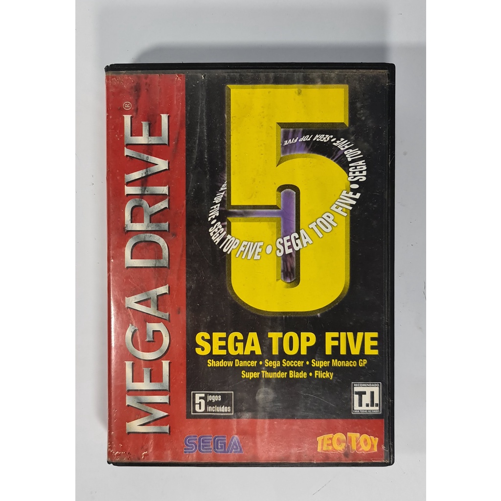Jogo Sega Top Five Mega Drive | Shopee Brasil