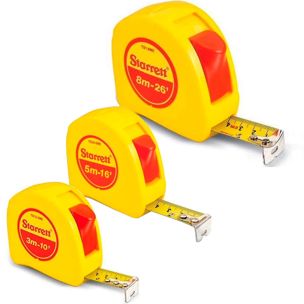 Trena De Bolso Profissional Starrett 3m, 5m e 8m Super Resistente Para ...