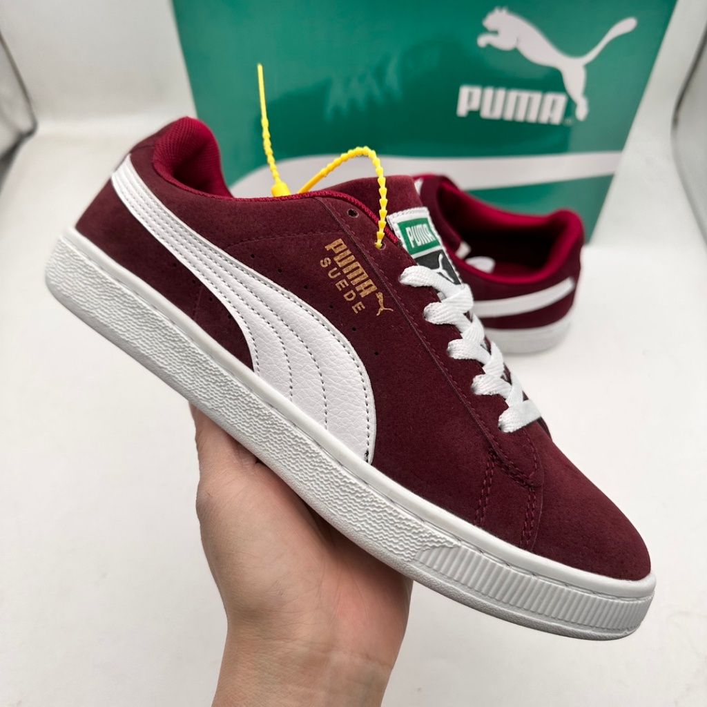 Puma Men Women Novo clássico clássico de camurça Burgundy clássico de ...