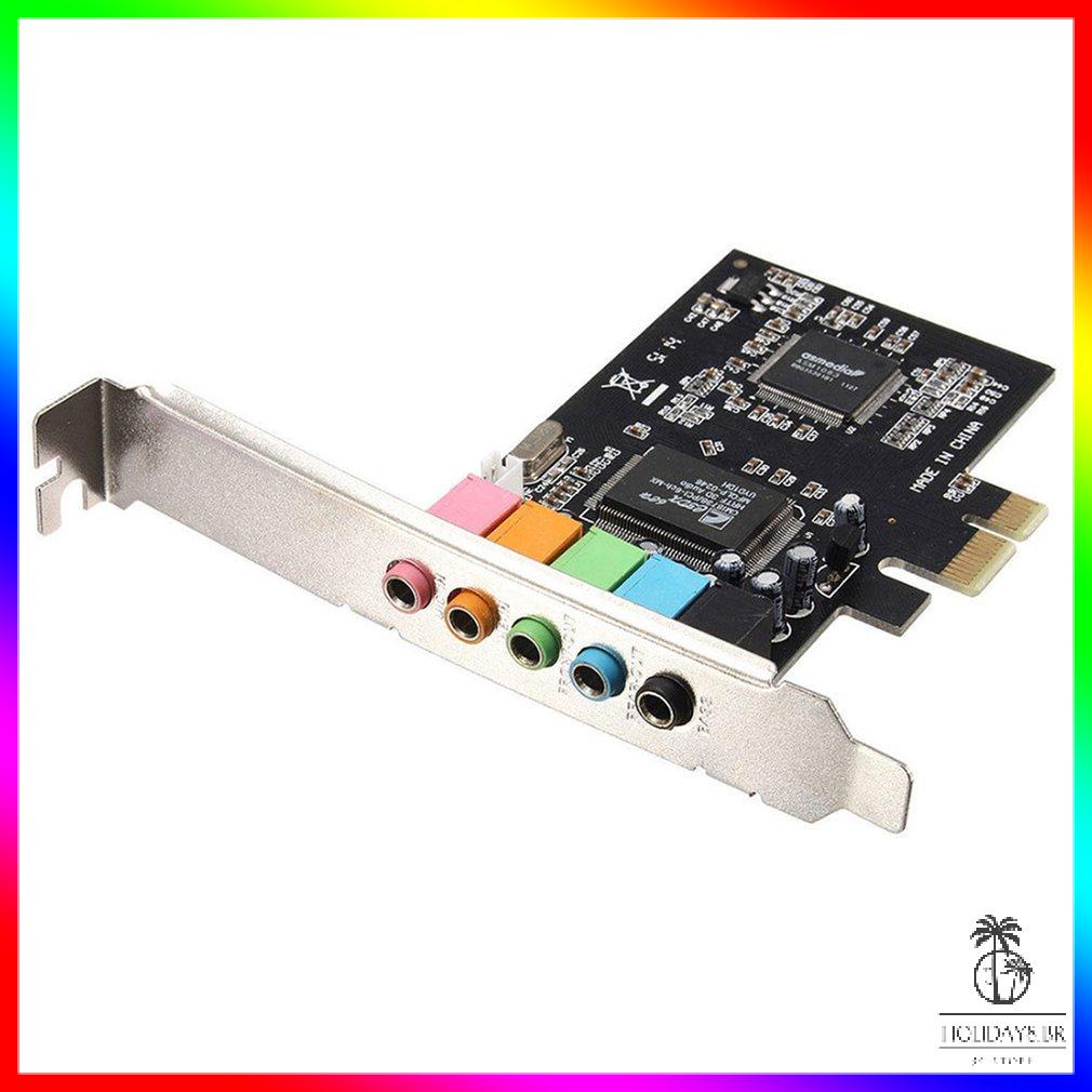 PCI Express-E 5.1 Ch 6 Canais PCIE Adaptador De Placa De Som Digital De ...
