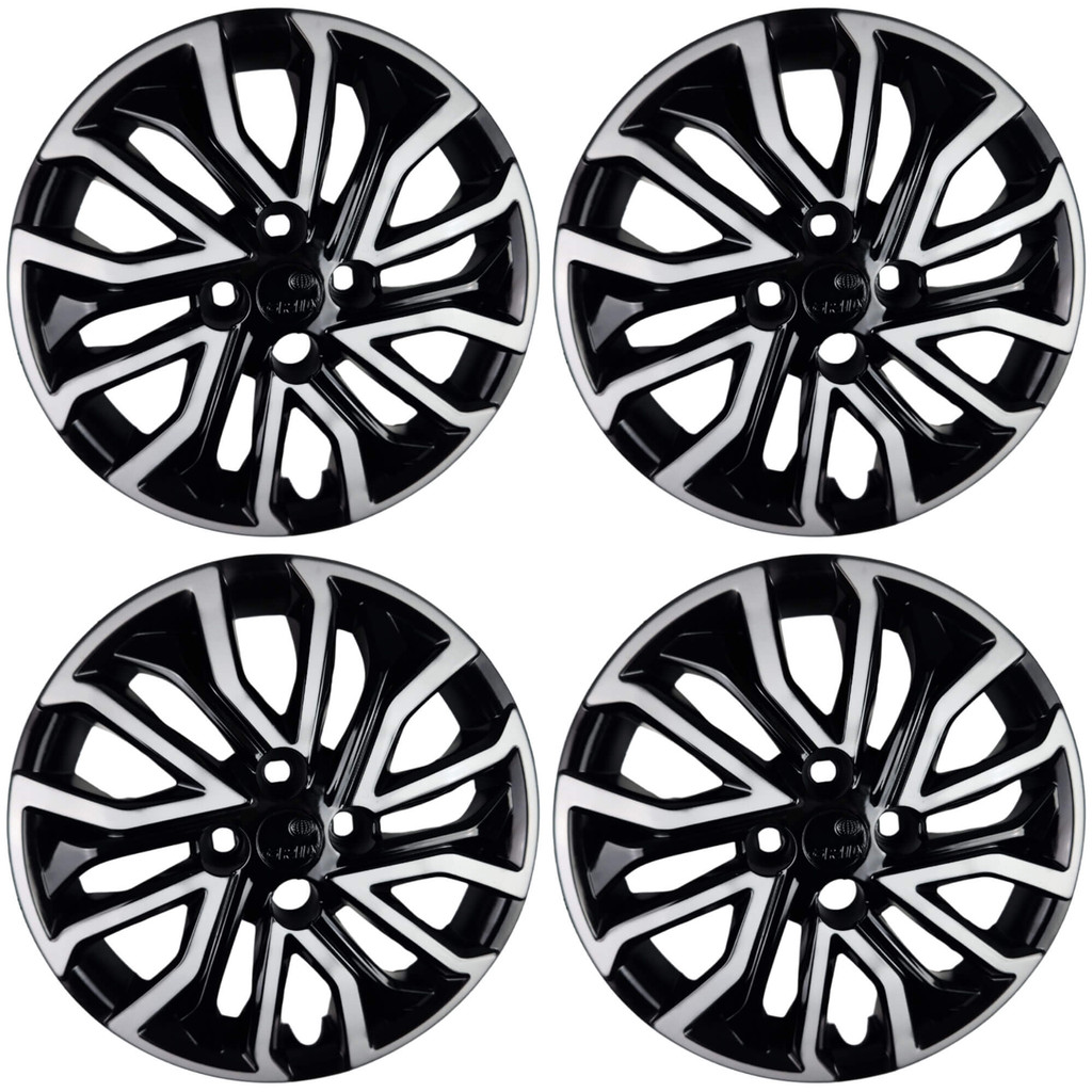 Calota Aro 14" cor Preto e Prata Mod Argo/Cronos 2022 (Jogo c/ 4 Calotas) Grid - 295CB-PBP-E ...