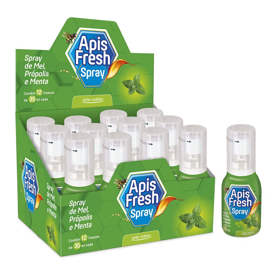 Apis Fresh Spray Mel, Própolis e Menta 35ml | Shopee Brasil
