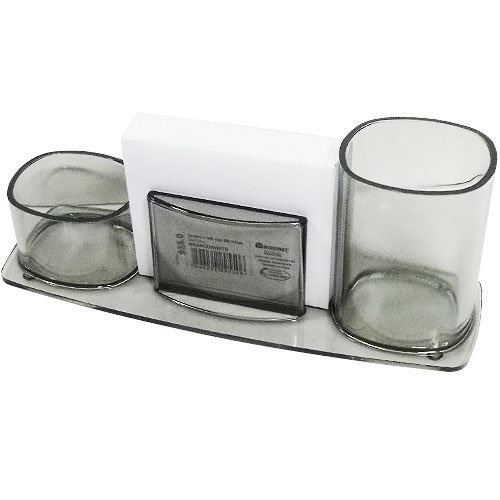 PORTA CLIPS LAPIS LEMBRETE FUME - 740.1 | Shopee Brasil