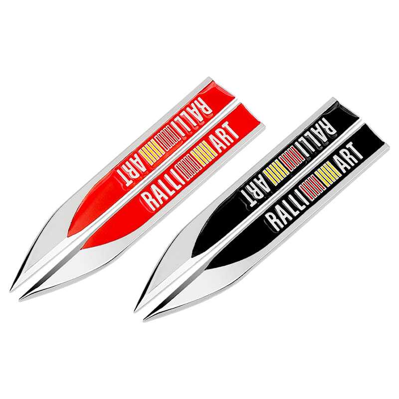 2Pcs Autocolante Com O Emblema Do Carro 3D Para MITSUBISHI TRITON EVO ...
