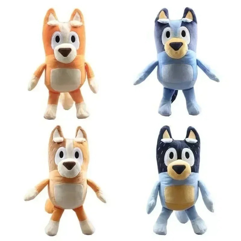 Kit com 4 Pelúcias Bluey, Bingo, Chilli e Bandit Família Completa ...