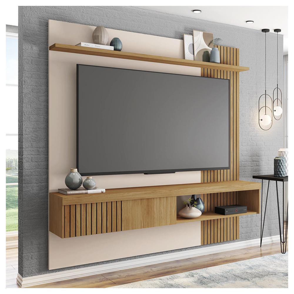 Painel Para Tv's Até 65 Polegadas Marrom Moon Caemmun | Shopee Brasil