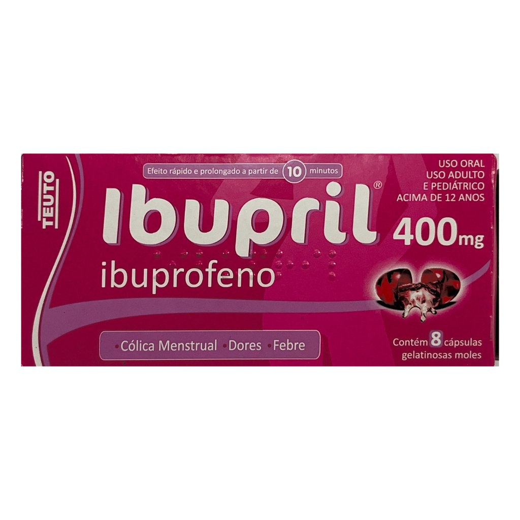 Ibupril Ibuprofeno 400g - 8 Capsulas | Shopee Brasil