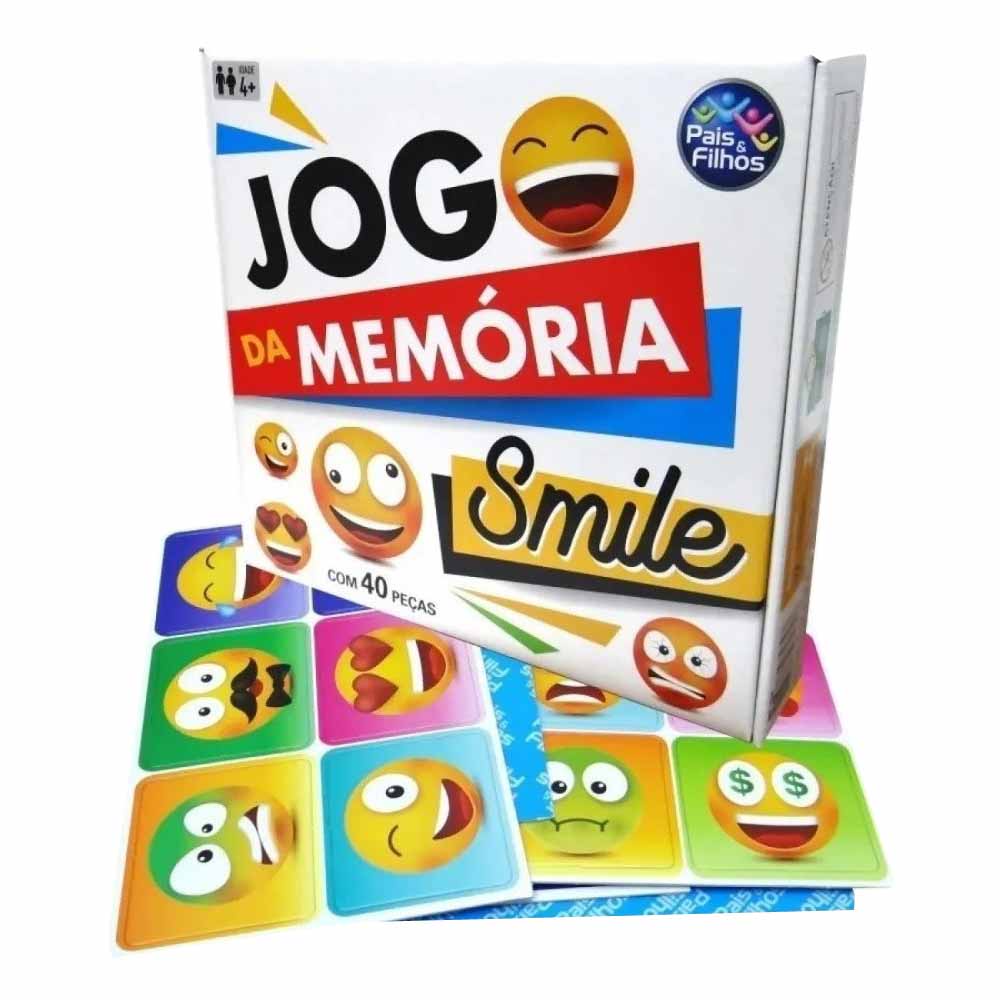 Jogo da Memoria Smile 7270 Pais e filhos - C/40PCS | Shopee Brasil