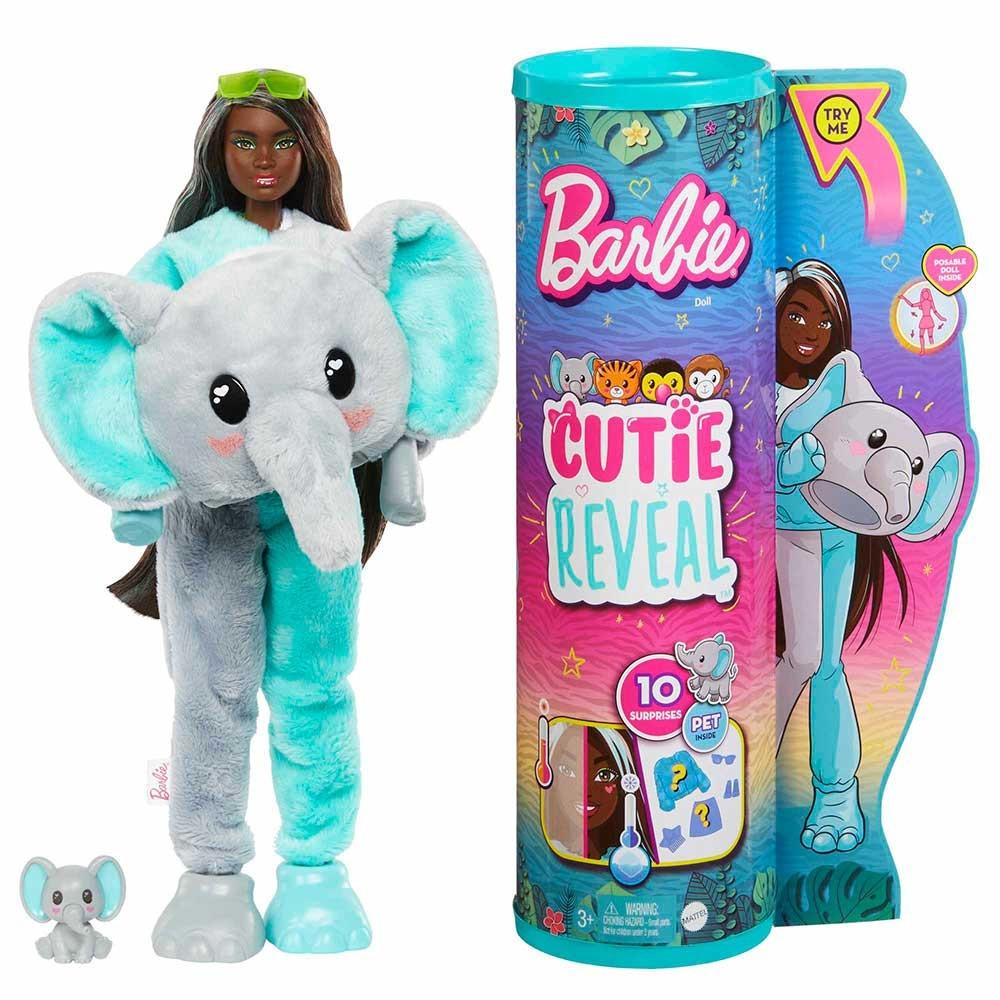 Elefante Cutie Reveal Série Selva Barbie - Mattel HKP97-HKP | Shopee Brasil