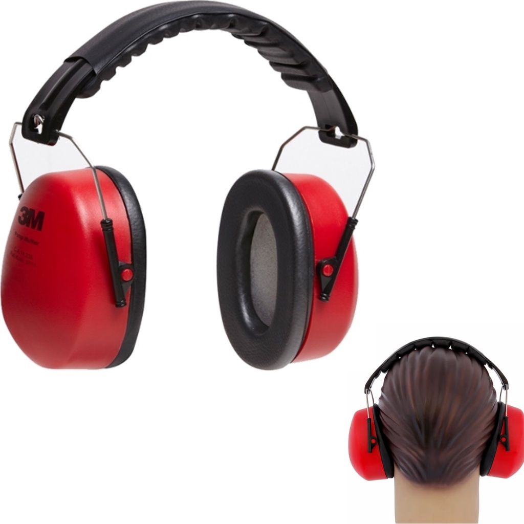 Abafador Tipo Concha 3M Pomp Muffler 0975 Haste acima da Cabeça para ...