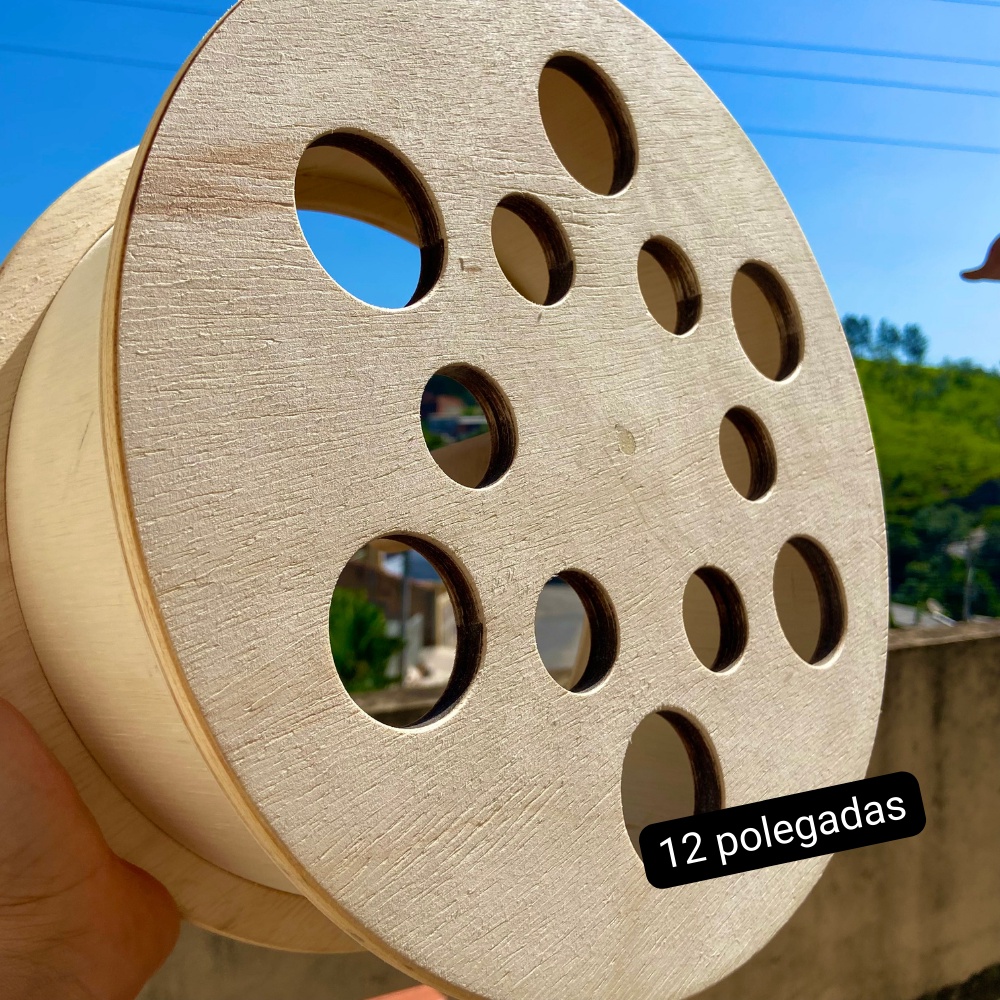 Carretilha para Pipas e Papagaios 12, 14, 16, 18 Polegadas - Crua ...