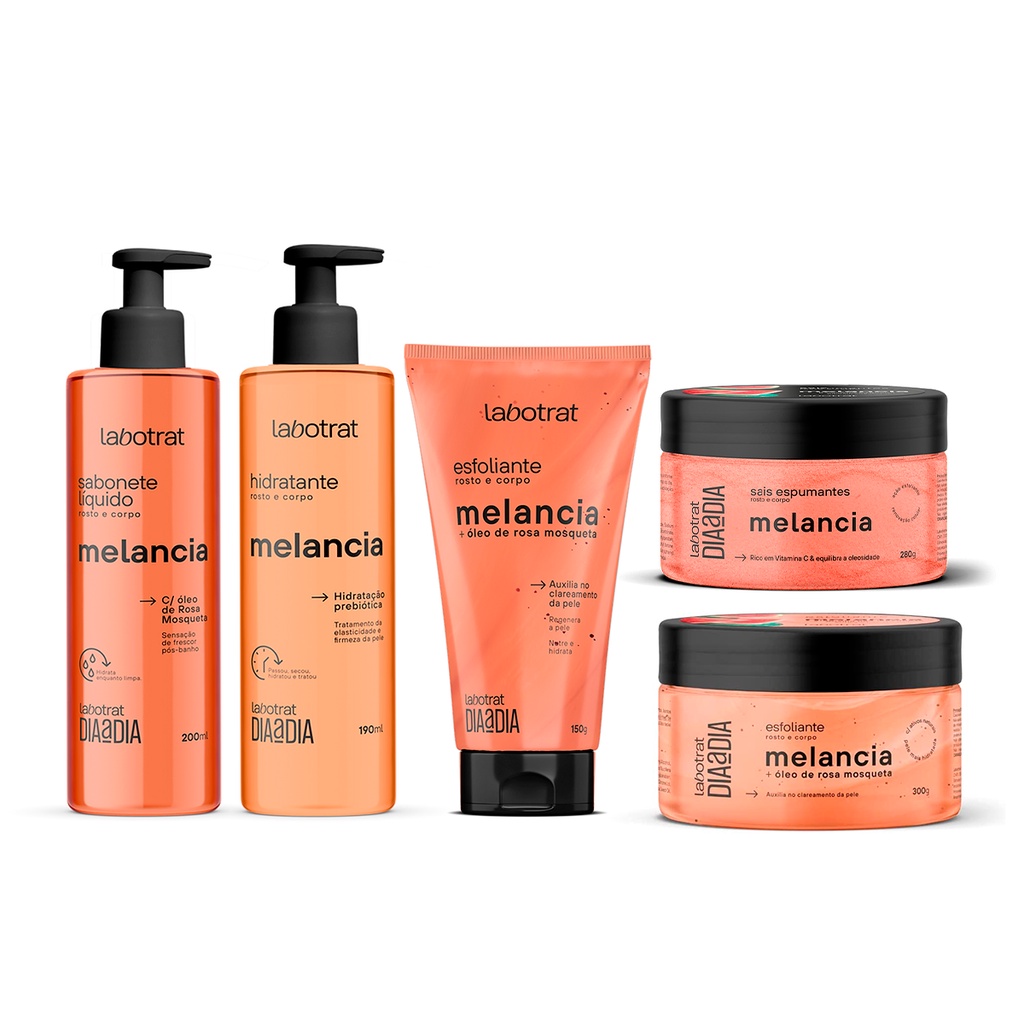 Labotrat Kit 5un Corpo e Rosto - Sabonete + Hidratante + Esfoliante 150g + Esfoliante 300g ...