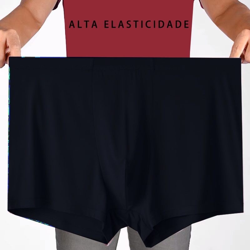 Cueca Boxer Masculina Plus Size Modal Alta Elasticidade | Shopee Brasil