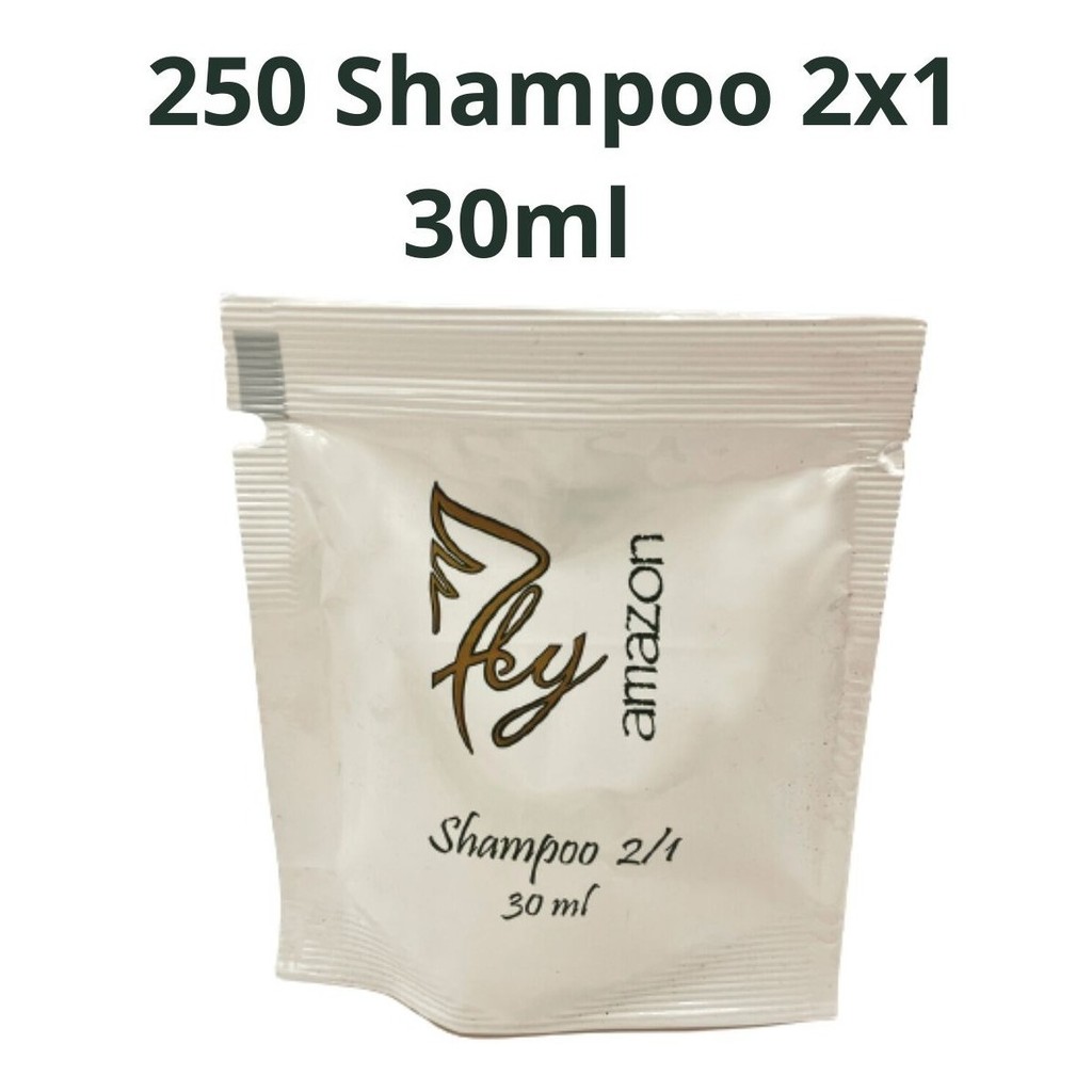 Kit 250 Mini Shampoo 2 em 1 Sachê 30ml – Hotel, Motel, Pousada, Airbnb ...
