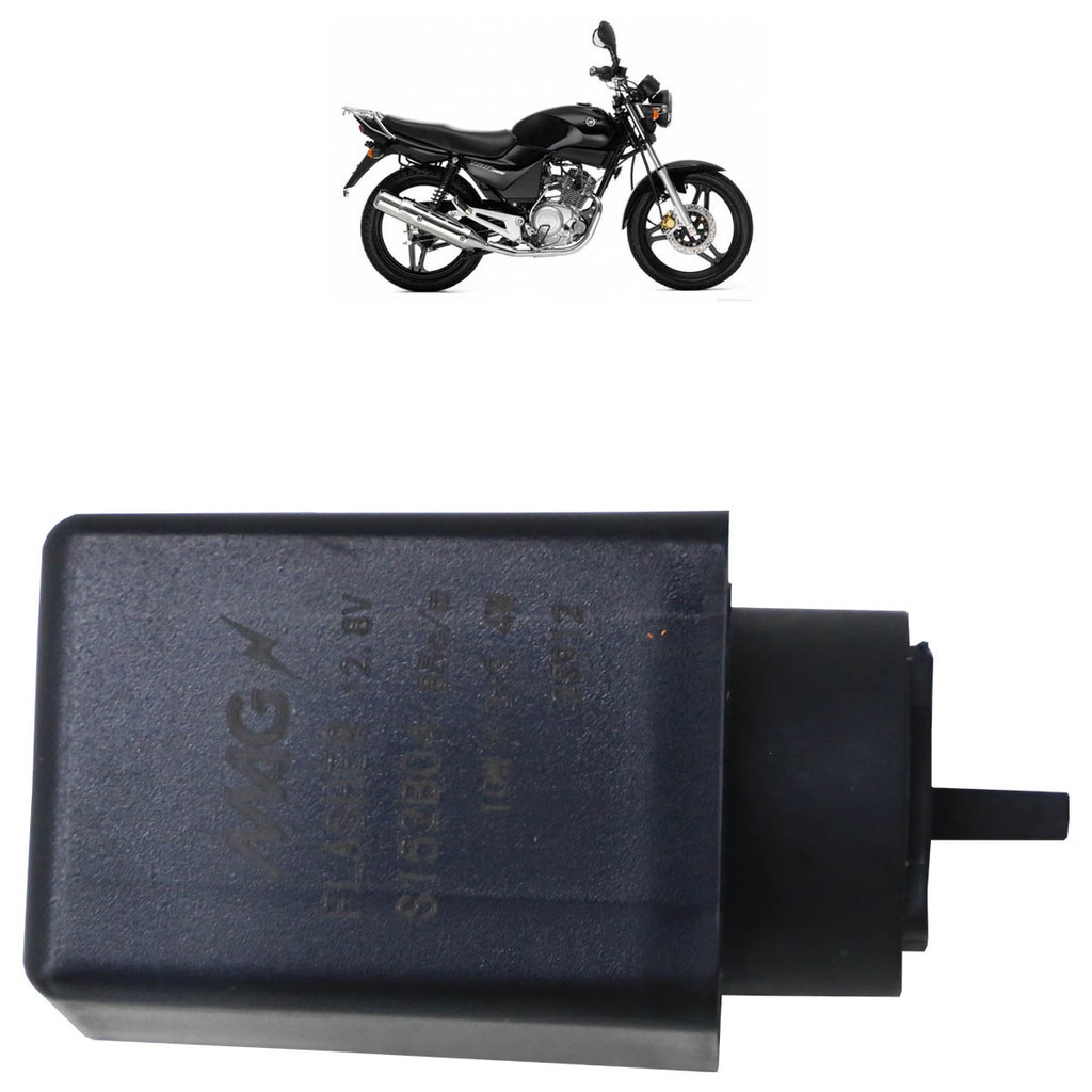 Relé Pisca YBR 125E 2000 2001 2002 2003 2004 2005 2006 2007 12v 2 Pinos ...