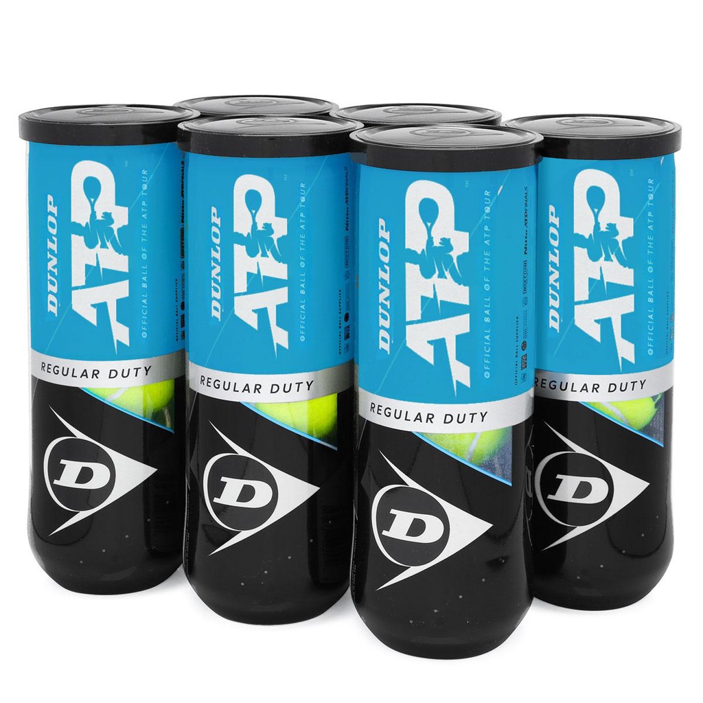 Bola de Tênis Dunlop ATP - Pack com 6 tubos | Shopee Brasil