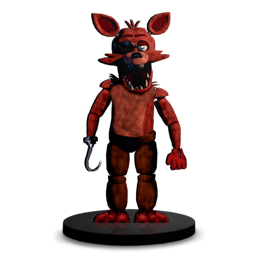 Totem Médio Boneco FNAF animatrônico Foxy 14cm + Base | Shopee Brasil